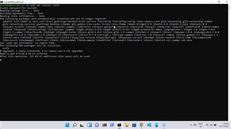 Sshfs Installation In Wsl Windows 11 Youtube
