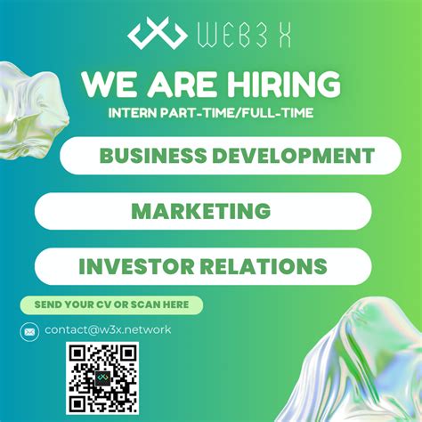 [web3 x] hiring investor relations intern part time full time
