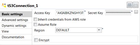 creating a connection to amazon s3 talend components for jobs help