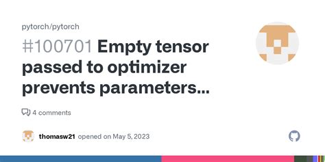 Empty Tensor Passed To Optimizer Prevents Parameters Update On Cuda