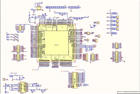 基于tms320f2812芯片dsp最小系统开发板硬件altium（原理图 pcb）工程文件，ad09设计的工程文件 tms320f2812的