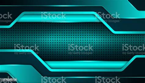 추상적인 그라데이션 배경은 기하학적 미래 기술 패턴이 겹쳐져 있는 반짝이는 선입니다 0명에 대한 스톡 벡터 아트 및 기타 이미지 0명 3차원 형태 개념 Istock