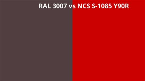 Ral 3007 Vs Ncs S 1085 Y90r Ral Colour Chart Uk