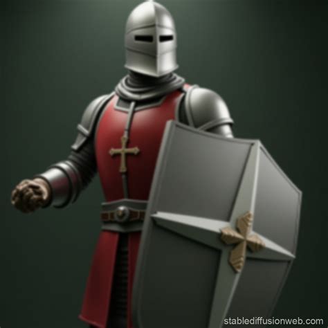 Scarlet Crusader Armor Stable Diffusion Online