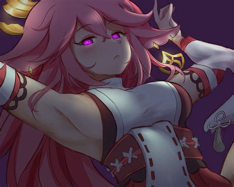 Yae Miko By Deadlyfungus01 On Deviantart