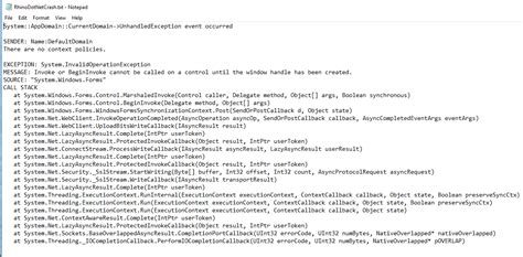 Script Messages On Startup Dotnet Error Rhino For Windows Mcneel Forum