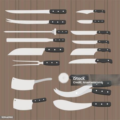 도살 장비 큰 집합입니다 플랫 정육점이 게 디자인 요소와 도구 아이콘 고기 절단 항목입니다 가위에 대한 스톡 벡터 아트 및 기타 이미지 Istock