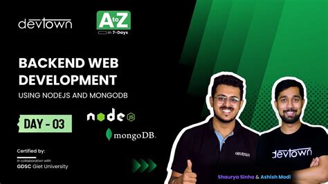 Live Day 03 Backend Web Development Using Nodejs And Mongodb Complete In 7 Days Youtube