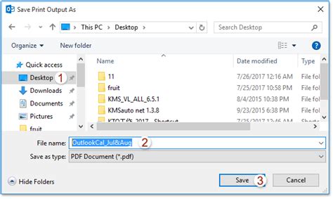 How To Save Outlook Calendar As Pdf File