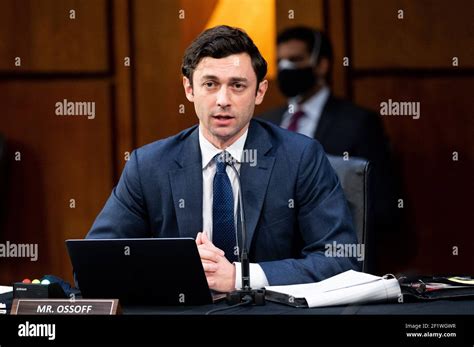 March 9 2021 Washington Dc United States Us Senator Jon Ossoff
