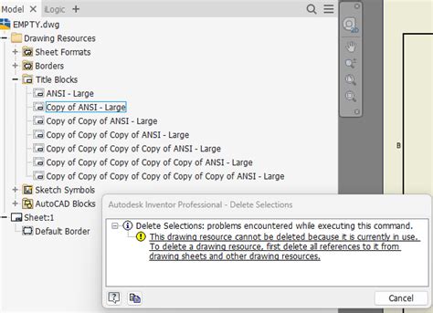 solved can t delete unused drawing resources autodesk community