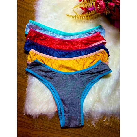 Kit 10 Calsinhas Modelo Tanga Confortavel De Fabrica Conforto Shopee