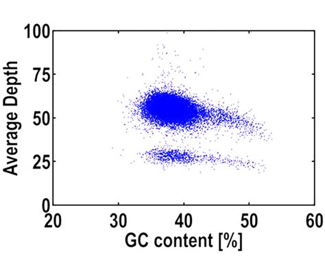 Gc Content And Average Sequencing Depth Of The Genome Data Used For