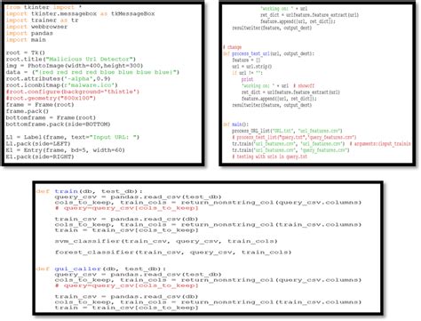 Parts Of Python Programs For Proposed Classifier Download Scientific