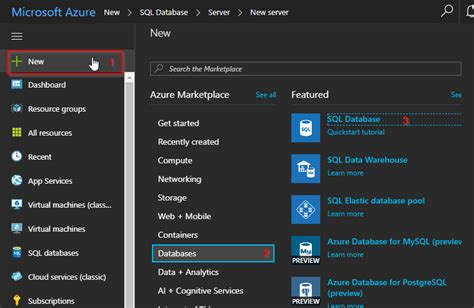 Create A New Azure Sql Database On Paas Step By Step Sql With Manoj