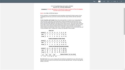 Solved Csc 323 Algorithm Desten And Analycis Fall 2112