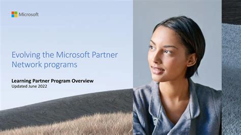 Microsoft Updated Learning Partner Program Overview Pdf