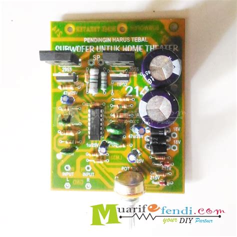 JUAL KIT Subwoofer Power Amplifier Untuk Home Theater Plus Filter Subwoofer Your Diy Partner