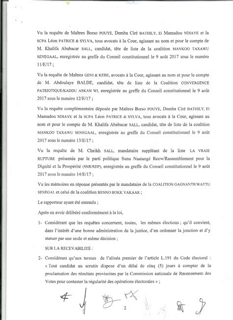 Le Conseil Constitutionnel Valide La Victoire De Bby Et Rejette Tous
