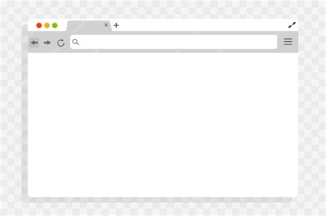 Premium Vector Blank Browser Window Simple Web Browser Window Vector