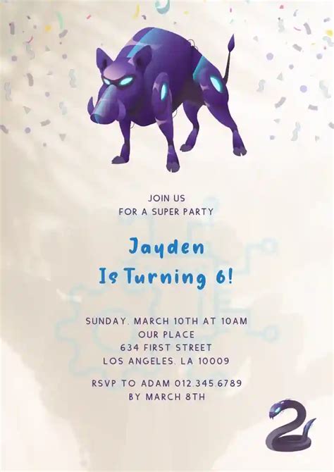 무료 어린이 생일 초대장 템플릿 Invitanku