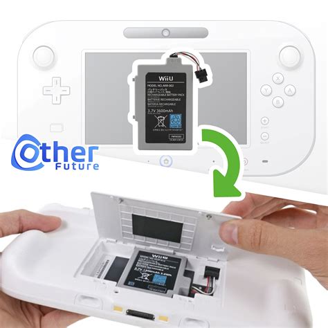 Other Future Wii U Gamepad Battery Pack 3600 Mah Aftermarket