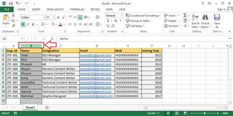 Insert Column Excel Shortcut Online Tutorials Library List