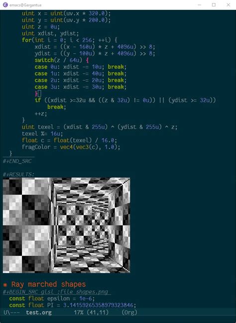 Org Mode里的shadertoy Emacs General Emacs China
