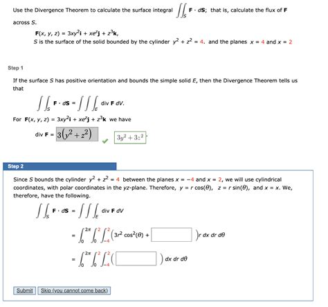 Solved Use The Divergence Theorem To Calculate The Surface Chegg