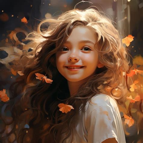 Premium Ai Image Girl Smiling Background