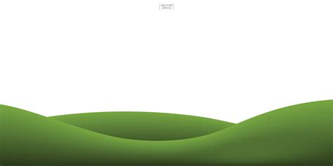 Green Grass Hill Background Isolated On White Outdoor Abstract Background For Natural Template
