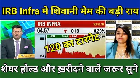 Irb Infra Share News Today Irb Infra Stock Latest News Irb Infra Stock Analysis Irb Infra Target