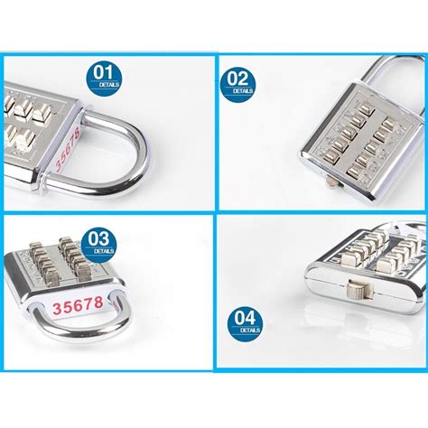 Digit Push Password Lock 4 Colors 10 Digit Push Bu Vicedeal