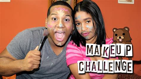 Makeup Challenge Con Mi Hermana D Sensualnegro Youtube