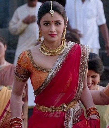 Alia Bhatt Red Saree South Indian Bridal Jewellery Indian Bridal Wear Indian Bridal Makeup