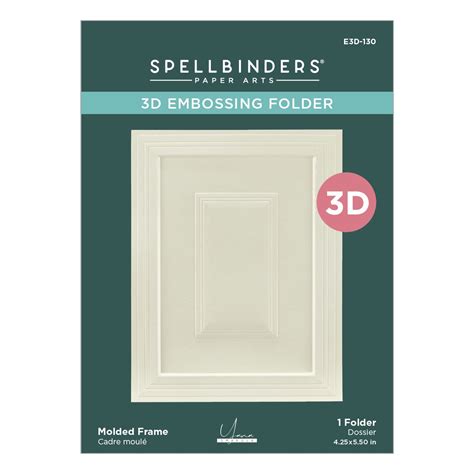 3d Embossing Folder Yanas Daisies Molded Frame 810176104439