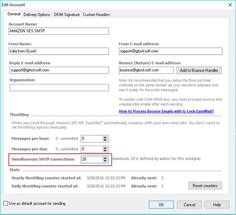 How To Use Amazon SES SMTP Server To Send Emails G Lock EasyMail