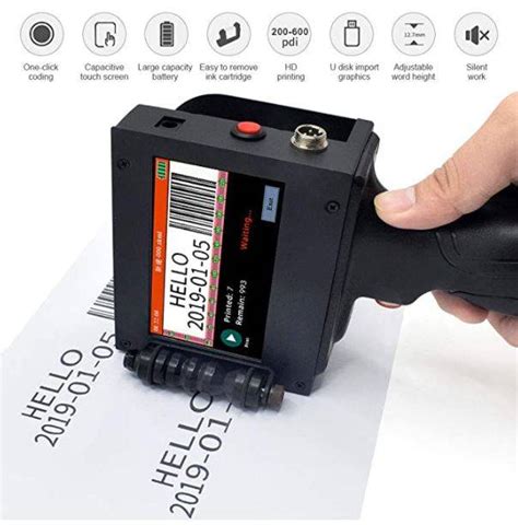 Handheld Inkjet Printer Intelligent Inkjet Coding Machine In Bd