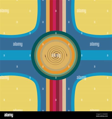 Abstract Design Background With Curves And Circles Vector Illustration Stock Vector Image Art