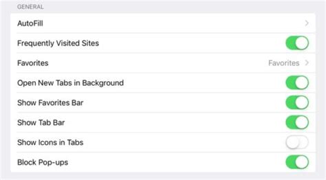 How To Enable Favorites Bar In Safari For IPad
