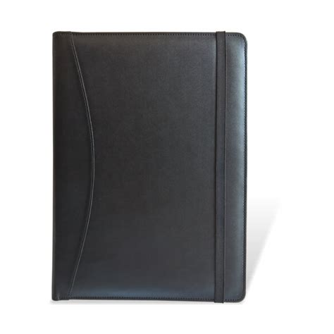Anupam A4 Conference Folder Robust Leather Textured Cover With Elast