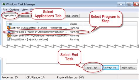 How To Stop A Frozen Or Unresponsive Program In Windows Complicated