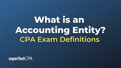 What Is An Accounting Entity Superfastcpa Cpa Review