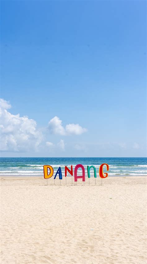 집 밖의 간판 경치 경치 좋은 전망 경치가 좋은 고요한 관광 관광 명소 구름 다낭 다낭 비치 다채로운 동남아시아 랜드마크 레크리에이션 레터링