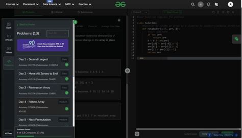 Geeksforgeeks160dayschallenge Keepcoding Pythonpower Gfg Anish Bar