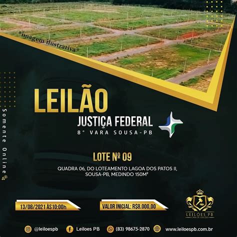 Leiloes Pb Leilão Justiça Federal 8° Vara Sousa Pb ⏲️