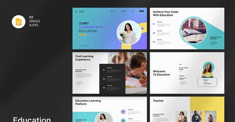 Learning Education Google Slide Template TemplateMonster