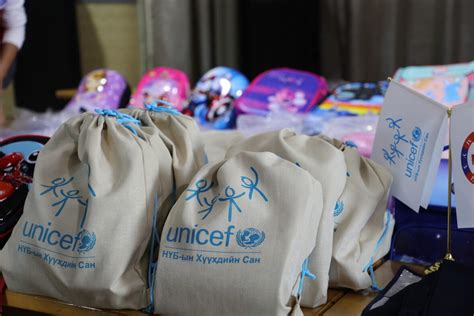 НҮБ ын Хүүхдийн Сангаас үерт өртсөн сургуулийн хүүхдүүдэд хичээлийн