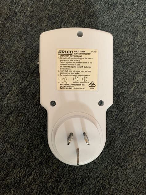 Arlec Multi Timer Surge Protected 24 Hour Timer Retro Unit Arlec Multi Timer Surge Protected 24 Hour Timer Retro Unit
