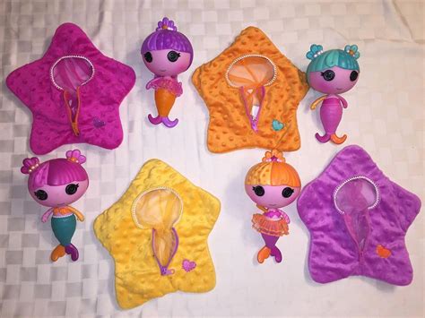 Lala Oopsies Mermaid Starfish Pod Doll Lot Set Gilly Tadpole Kelp Fin